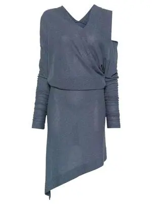 VIVIENNE WESTWOOD 2019s Lurex Midi Dress - Blue