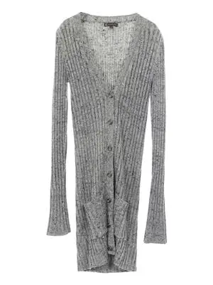 Burberry 2010s Ribbed Cardigan - Grey