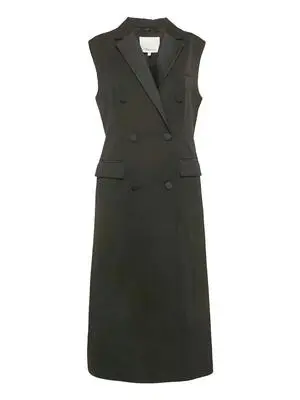 3.1 Phillip Lim Sleeveless Double-breasted Coat - Black