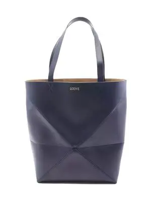 Loewe Large Puzzle Fold Tote Bag - Blue