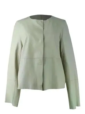 YVES SALOMON Button-Fastening Leather Jacket