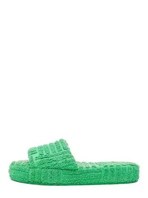 Bottega Veneta Cotton Slides - Green