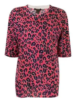 LOUIS VUITTON Stephen Sprouse Leopard Jumper - Pink