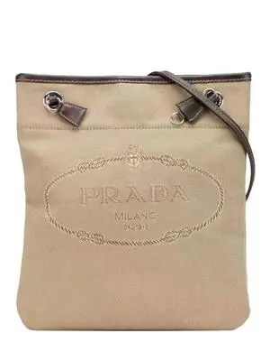 PRADA 2013-2025 Canapa Logo Crossbody Bag