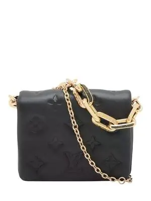 LOUIS VUITTON Monogram Embossed Lambskin Coussin Belt Bag - Black