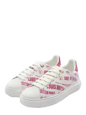LOUIS VUITTON Logo-print Leather Sneakers - White