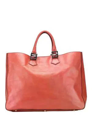 Fendi Twins Tote Satchel - Orange