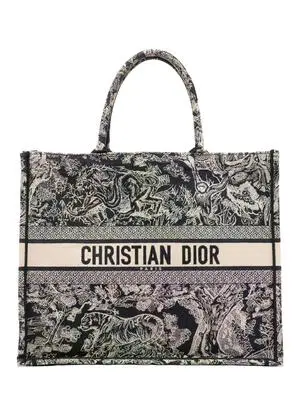 DIOR Christian Dior Pre-Owned 2021 Toile De Jouy Reverse Embroidered Book Tote Bag