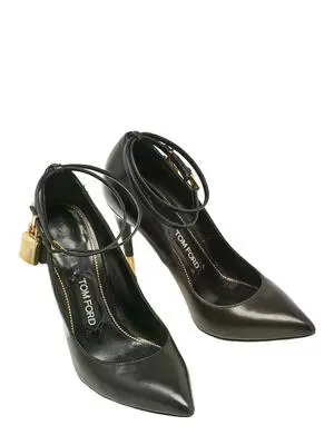 TOM FORD 110mm Leather Heeled Pumps - Black