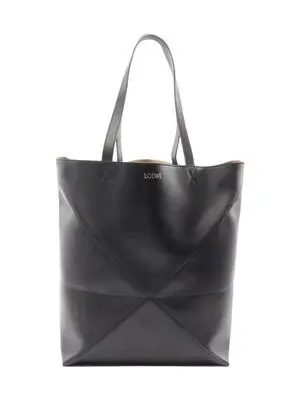 Loewe Puzzle Fold Tote Bag - Black