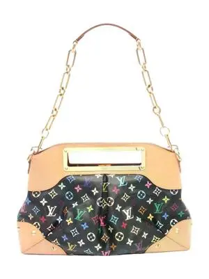 LOUIS VUITTON Monogram Multicolore Judy Gm Shoulder Bag - Black