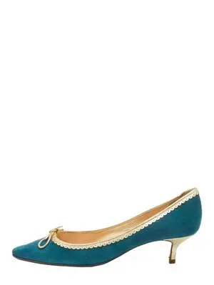 CHRISTIAN LOUBOUTIN 50mm Leather Heeled Pumps - Blue