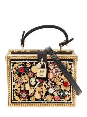 Dolce & Gabbana Embellished Box Two-way Tote Bag - Gold