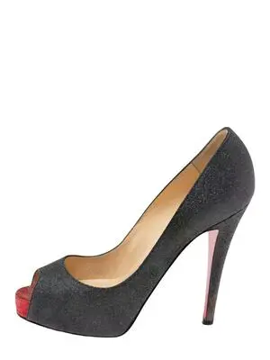 CHRISTIAN LOUBOUTIN 115mm Glitter-embellished Heels - Black