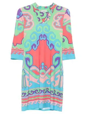 Emilio Pucci 2000s Geometric-print Dress - Green