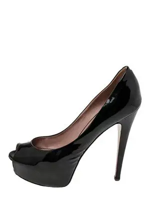 Gucci 135mm Leather Pumps - Black