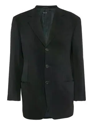 Giorgio Armani 2023 Three-button Notched Jacket - Black