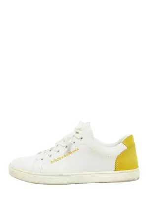 Dolce & Gabbana Suede Leather Sneakers - White
