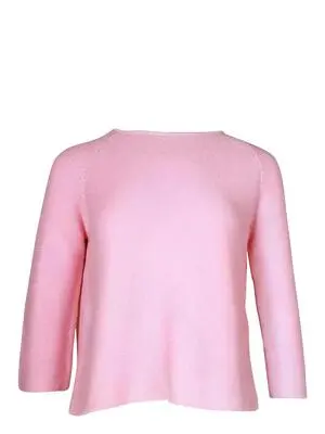 Max Mara Crew Neck Knit T-shirt - Pink