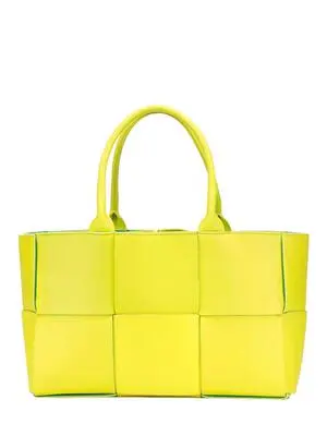 Bottega Veneta Small Nappa Maxi Intrecciato Arco Tote Bag - Yellow