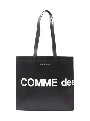Comme Des Garçons Logo Tote Bag - Black