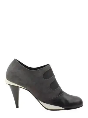 Fendi Suede Panelled Ankle Boots - Grey