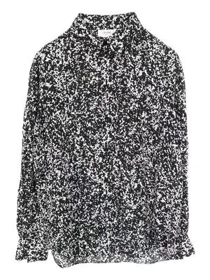 Celine 2010s All-over-pattern Long-sleeve Shirt - Black