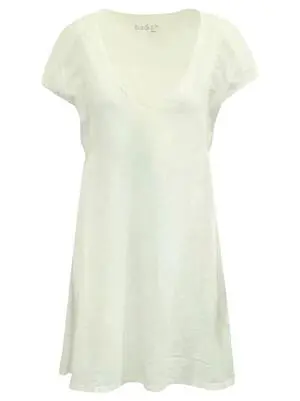 Ba&sh V-neck Mini Dress With Gathered Fold Detail - White