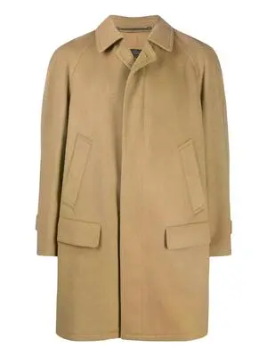 A.N.G.E.L.O. VINTAGE CULT 1990s Classic Collar Concealed Fastening Coat - Neutrals