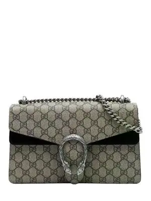 Gucci Gg Supreme Dionysus Shoulder Bag - Brown