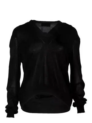 GIVENCHY V-Neck Cotton-Blend Sweater