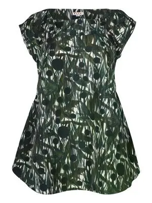 MARNI Abstract-Print Sleeveless Top