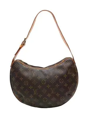 LOUIS VUITTON 2003 Monogram Croissant Mm Hobo Bag - Brown