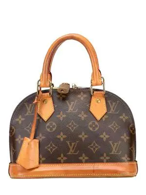 LOUIS VUITTON 2021 Monogram Alma Bb Satchel - Brown