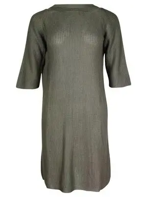 Hermès Crew-neck Silk Dress - Green