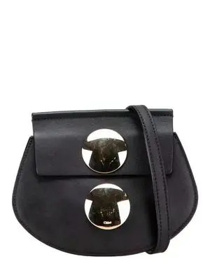Chloé Mini Leather Faye Crossbody Bag - Black