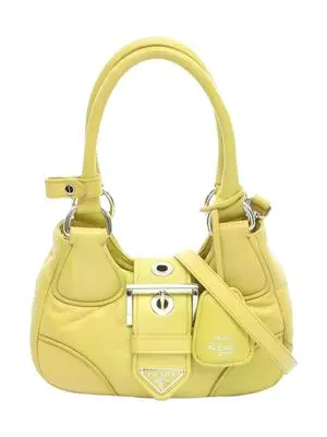 Prada 2010s Leather Tote Bag - Yellow