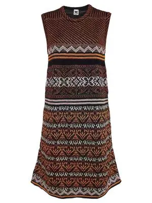 Missoni Geometric-pattern Sleeveless Dress - Brown