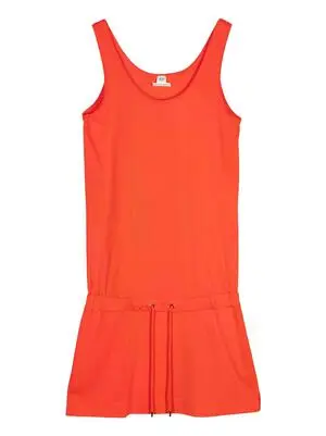 Hermès 2010 Drawstring Cotton Minidress - Orange