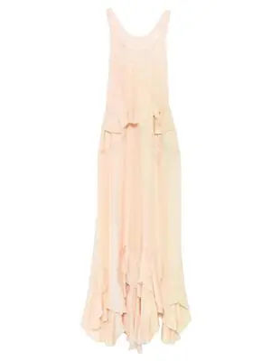Stella McCartney Ruffled Silk Gown - Orange