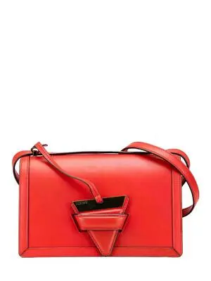 Loewe Leather Barcelona Crossbody Bag - Red