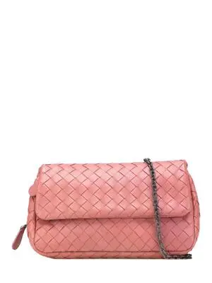 BOTTEGA VENETA Mini Nappa Intrecciato Expandable Chain Crossbody Bag