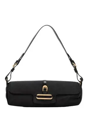 JIMMY CHOO Logo-plaque Shoulder Bag - Black