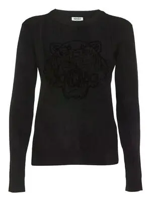 Kenzo Ribbed-knit Jumper - Black