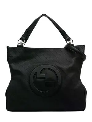 Gucci Medium Blondie Satchel - Black