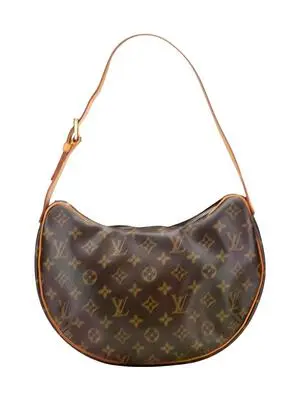 LOUIS VUITTON Monogram Croissant Mm Hobo Bag - Brown