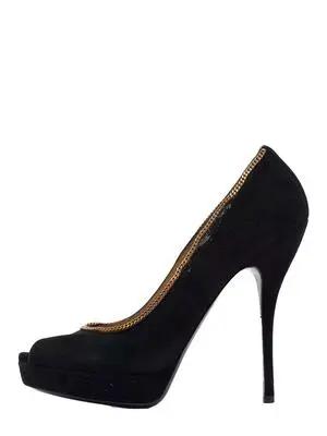 Gucci 145mm Suede Pumps - Black
