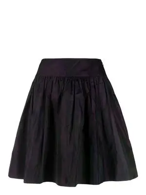 Dior 2000s Gathered Flared Mini-skirt - Purple