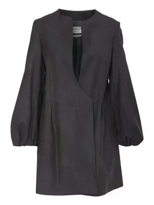Saint Laurent Wool-cashmere Blend Coat - Grey