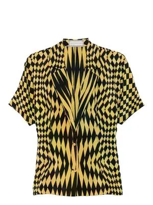 VERSACE 1970s Graphic-Print Shirt